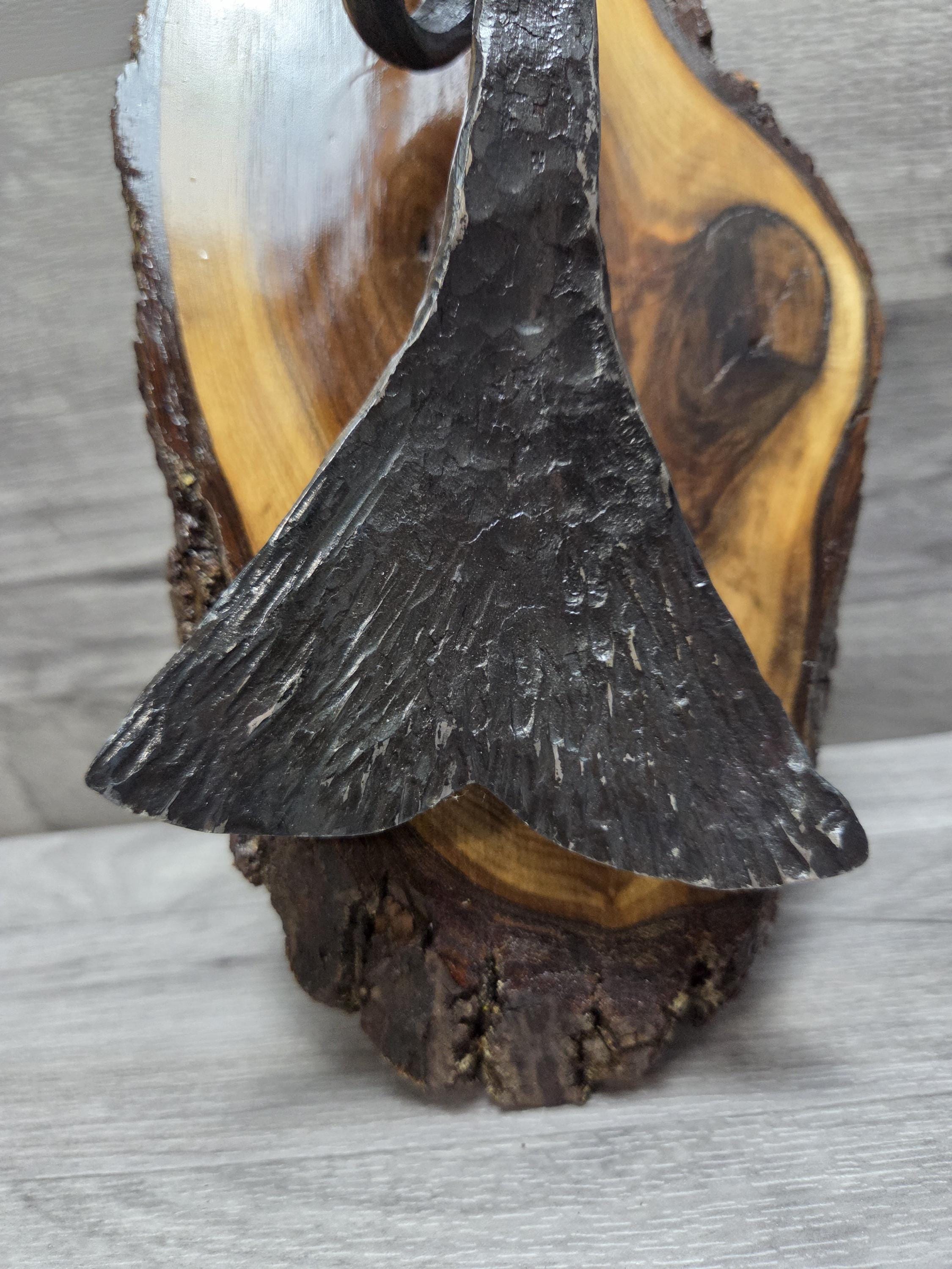 Hand Forged Whale Tail on Wood Wall Mount - Etsy