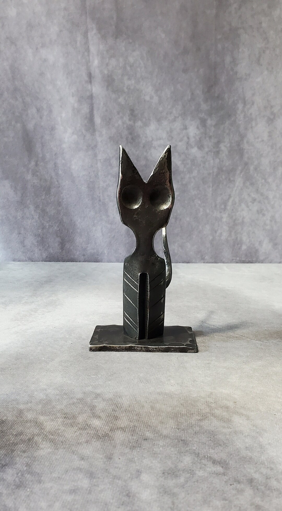 Hand Forged Cat #1 - Etsy