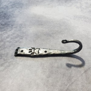 Hand Forged Dog Paw Print Hook "1" - Etsy