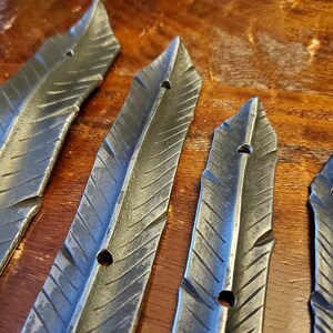 Hand Forged Feather Hook multiple Sizes Available - Etsy