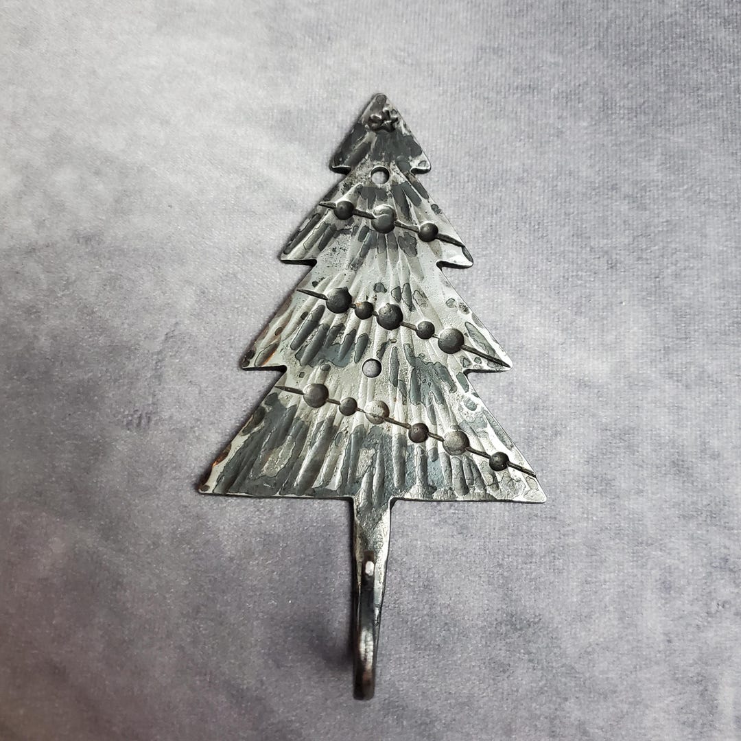 Hand Forged Steel Christmas Tree Hook (1) - Etsy