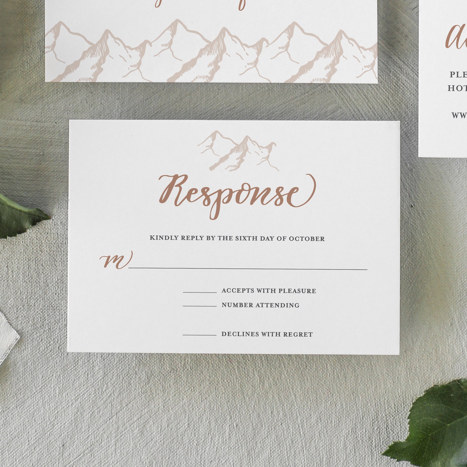 Mountain Wedding Invitation Custom Mountain Invite for Weddings - Etsy