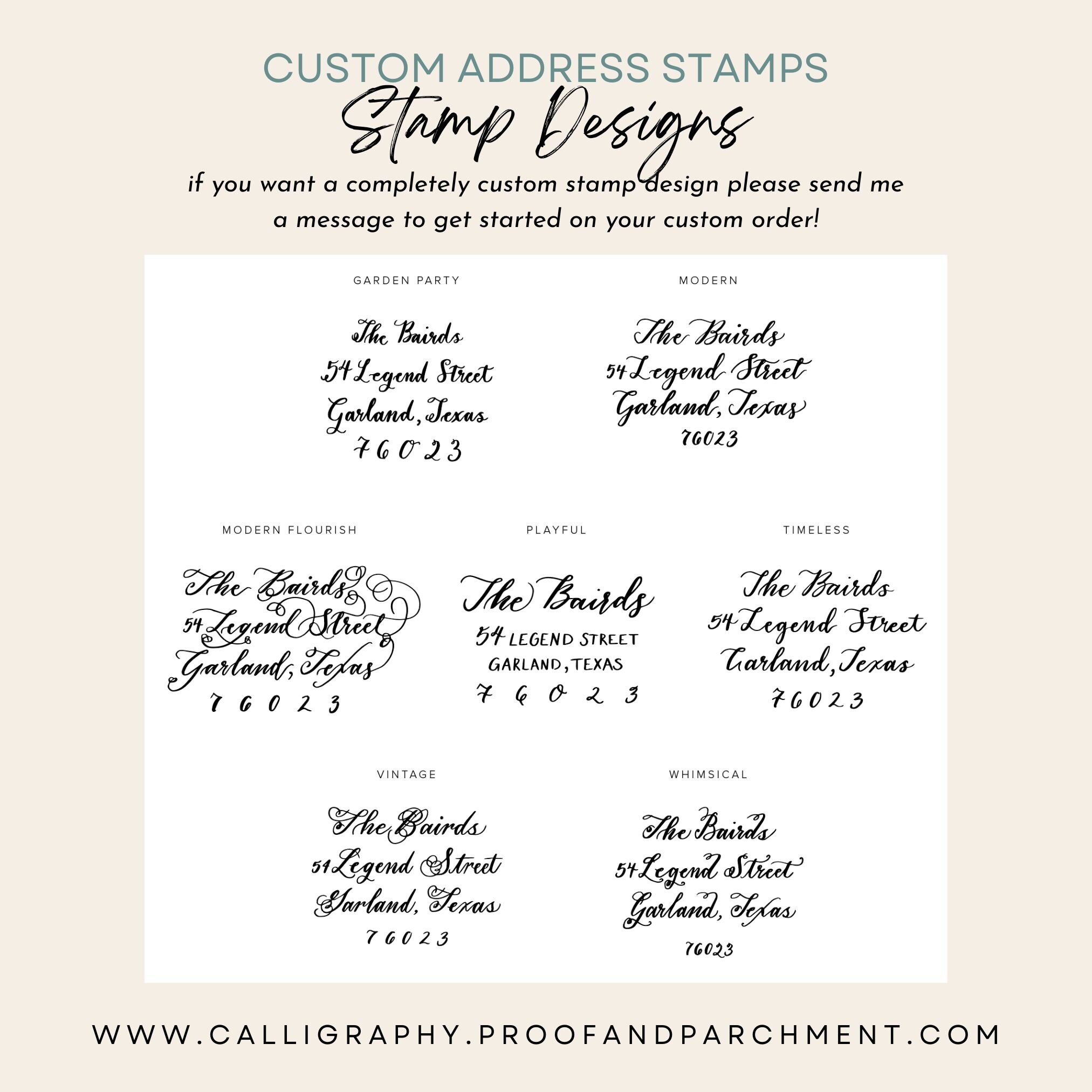 BOHO Return Address Stamp, Wedding Envelope Address Stamp Add On ...