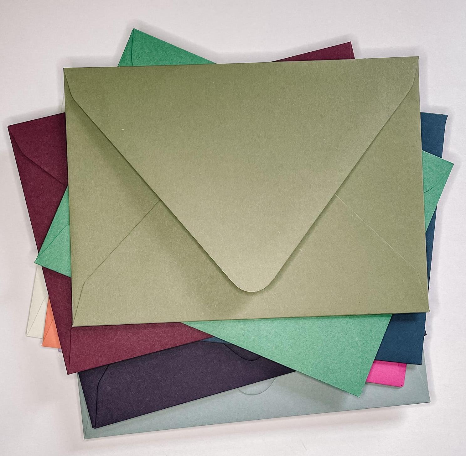 Sample of Envelope, Color Envelope Options, Envelope Color Samples ...