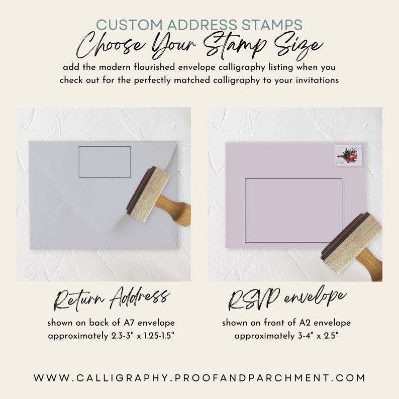 BOHO Return Address Stamp, Wedding Envelope Address Stamp Add On ...