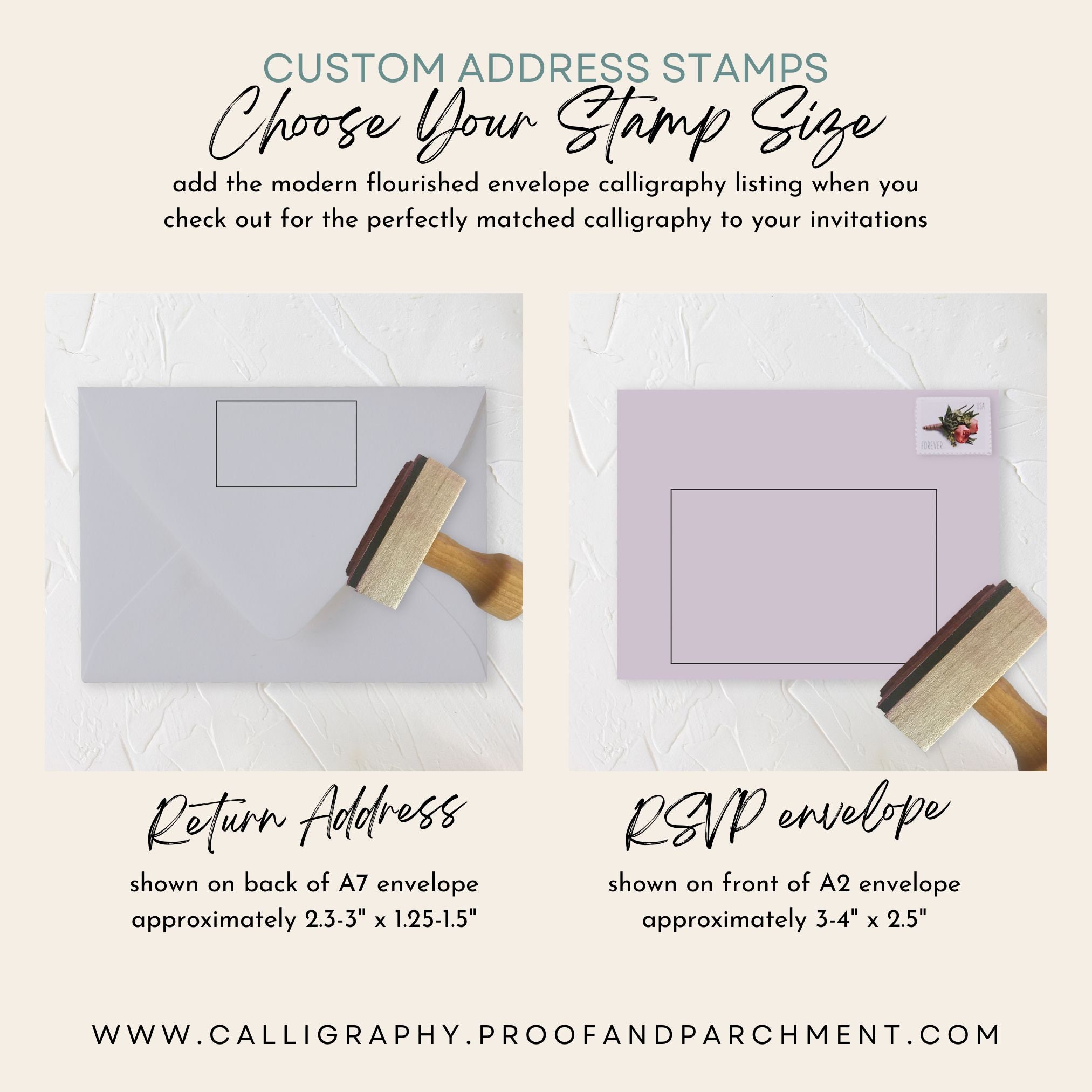 BOHO Return Address Stamp, Wedding Envelope Address Stamp Add On ...