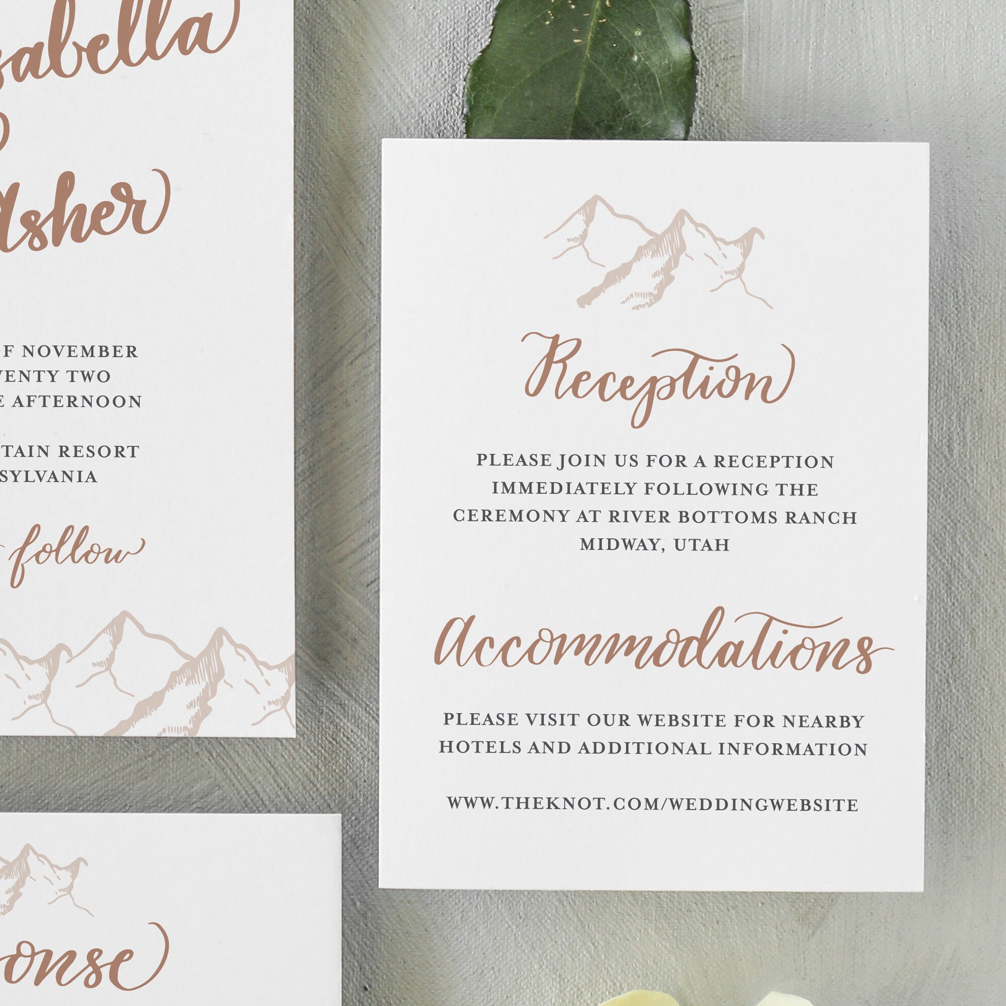 Mountain Wedding Invitation Custom Mountain Invite for Weddings - Etsy