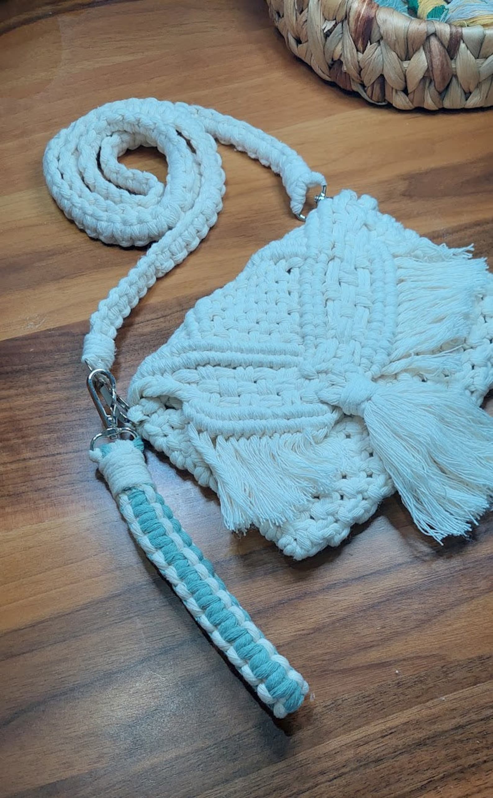 DIY Macrame Pattern Bundle: Shoulder Bag & 7 Keychain Designs - Step-by ...