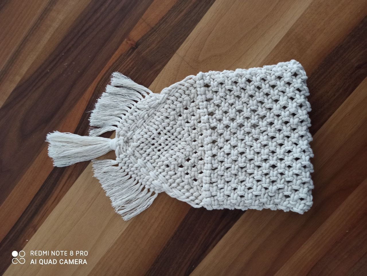 Handmade Macrame Shoulder Bag Macrame Bag With Fringe Boho Macrame Bag ...