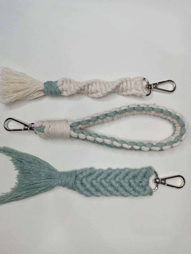 Macrame Keychain Pattern - PDF Instructions and Video Tutorial - How to ...