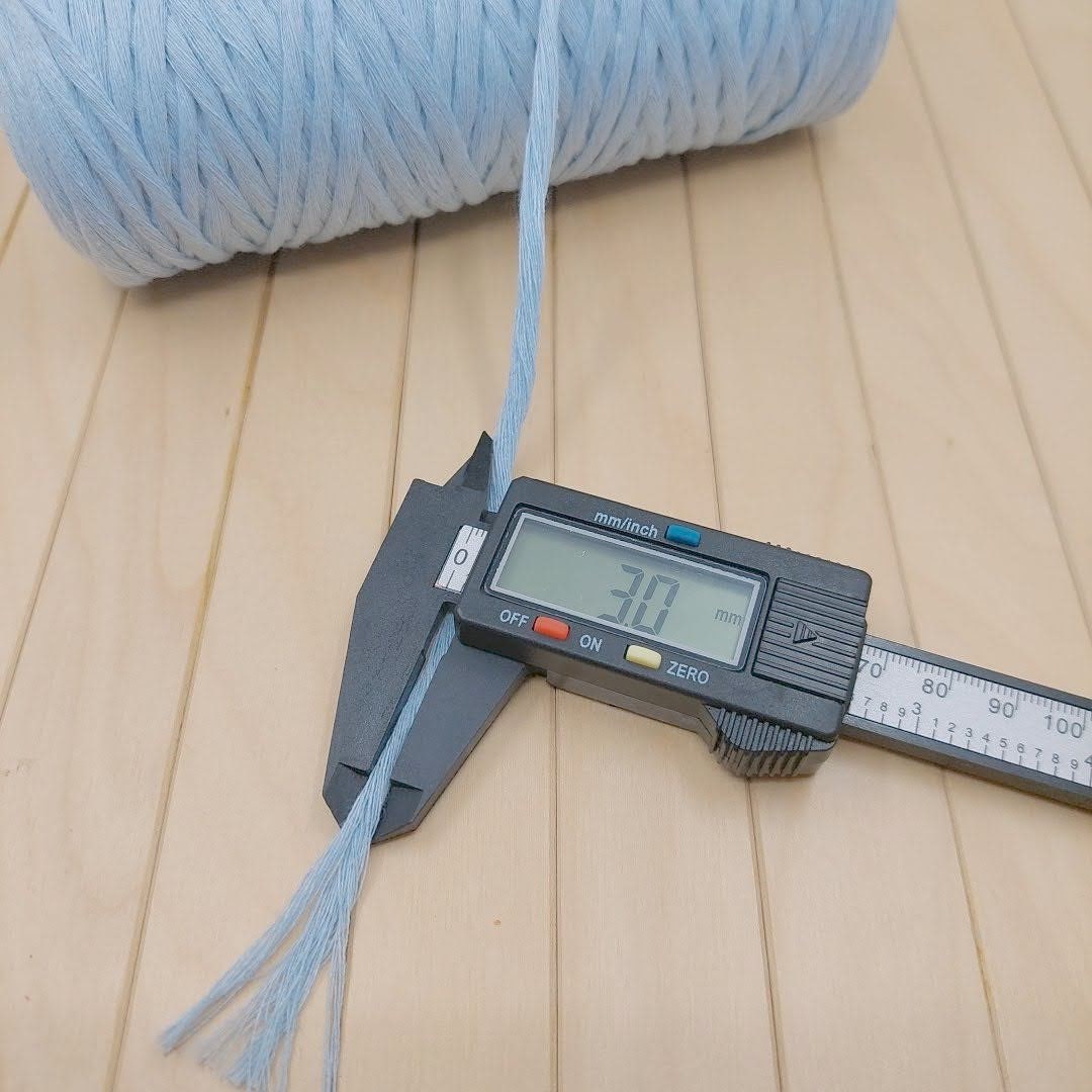 Macrame Cord 3mm Single Strand Yarn, 250gr 150m 160 Yards Natural Very ...