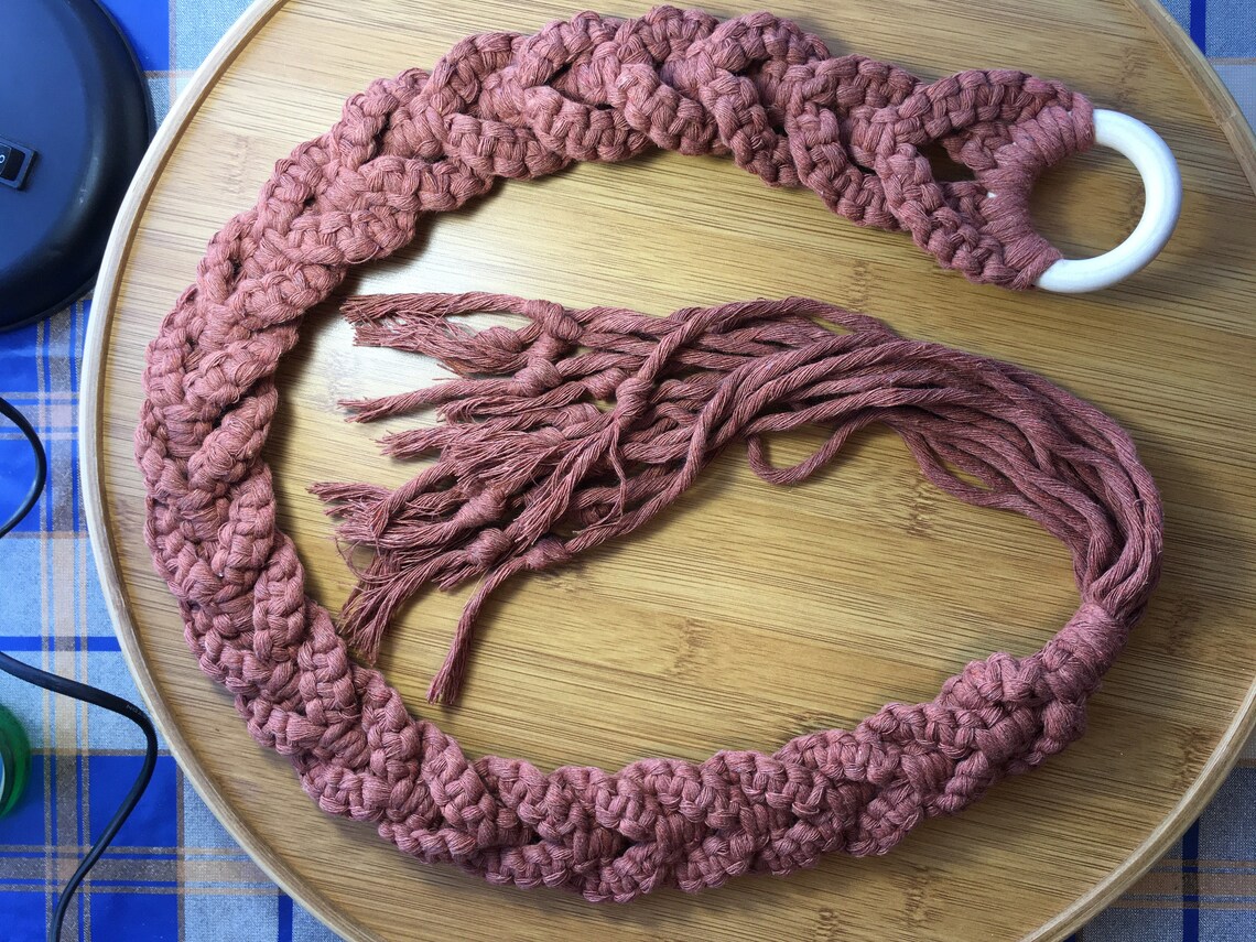 Handmade Boho Macrame Belt Pattern DIY Craft Project - Etsy