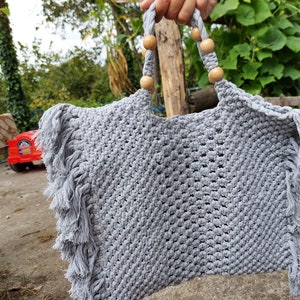 Macrame Beach Bag Pattern - DIY Macrame Tote Bag Tutorial - (PDF ...