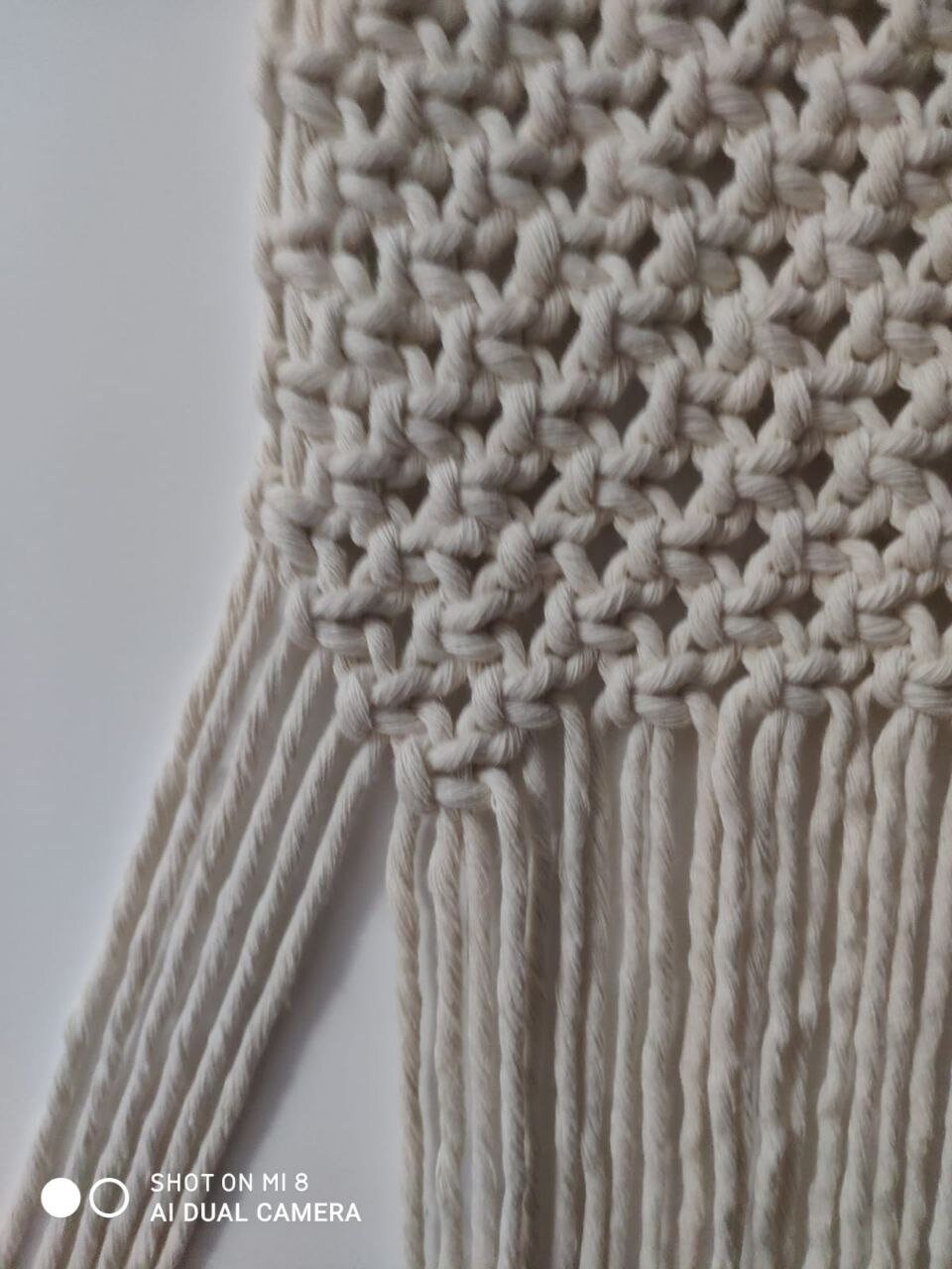 Handmade Macrame Shoulder Bag Macrame Bag With Fringe Boho Macrame Bag ...