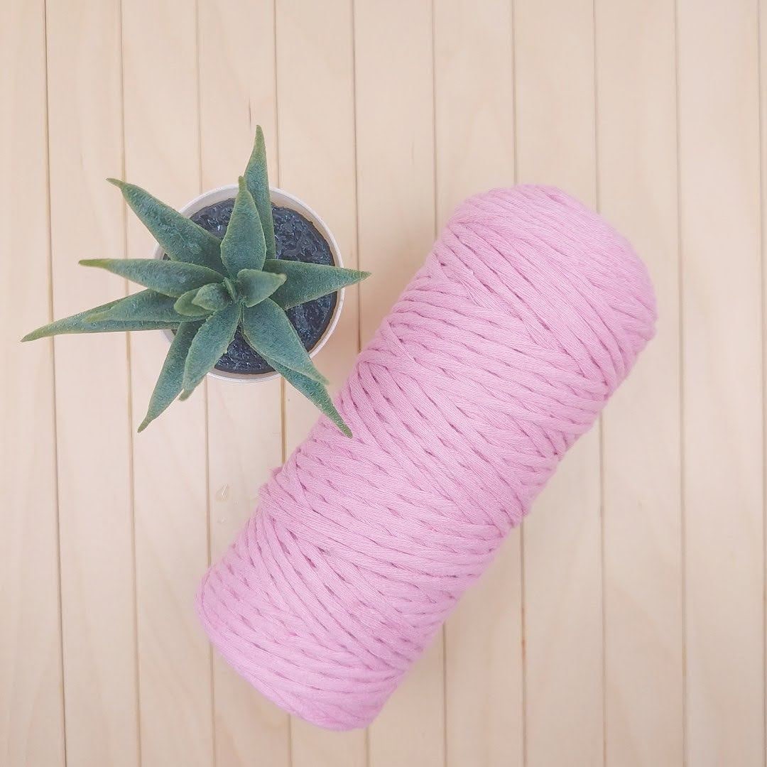 Macrame Cord 3mm Single Strand Yarn, 250gr 150m 160 Yards Natural Very ...