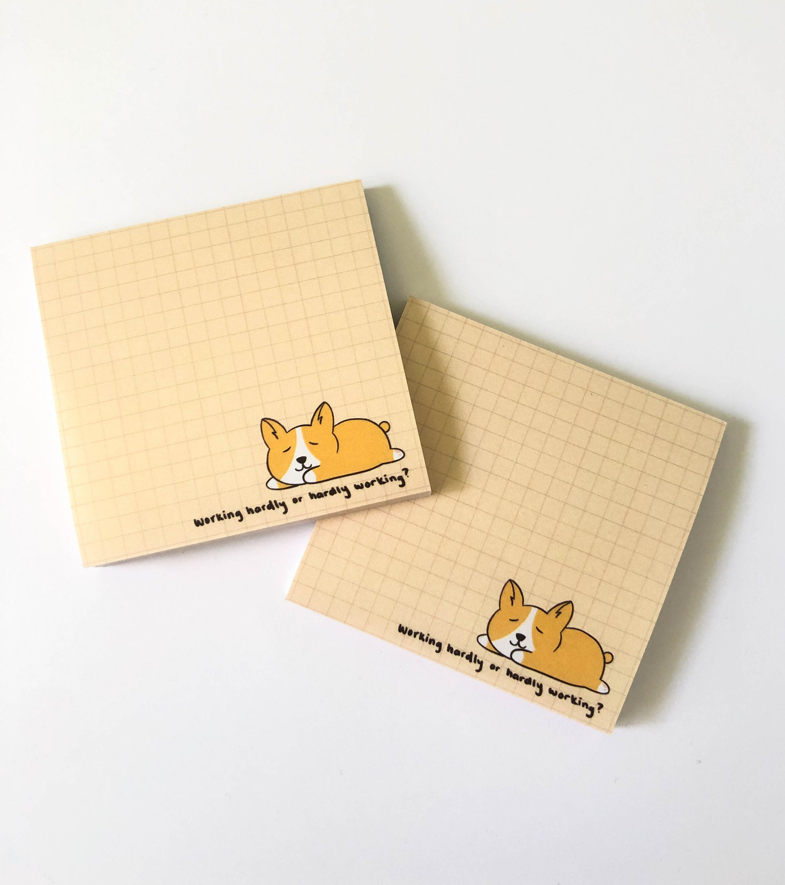 Corgi Sticky Notes Cute Kawaii Corgi Dog Memo Notepad Note - Etsy