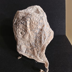 Antique 1860s Embroidered Baby Bonnet - Etsy