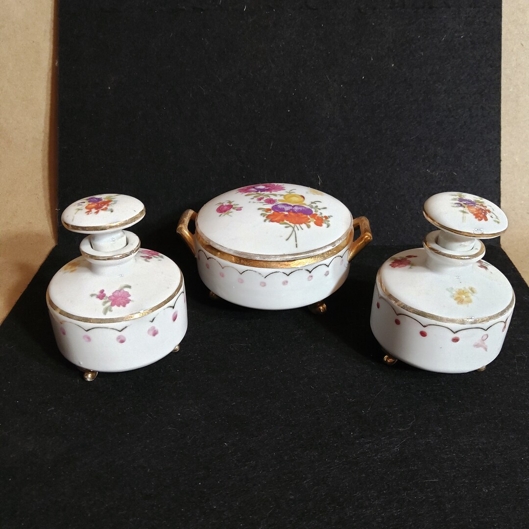 Vintage Made in Japan Vanity Set - Etsy