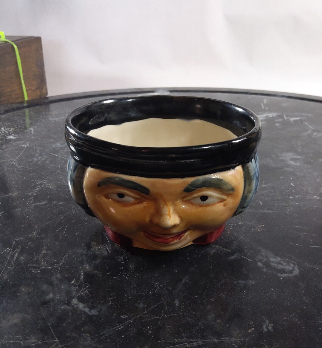 Shorter Pottery Toby Face Sugar Bowl - Etsy