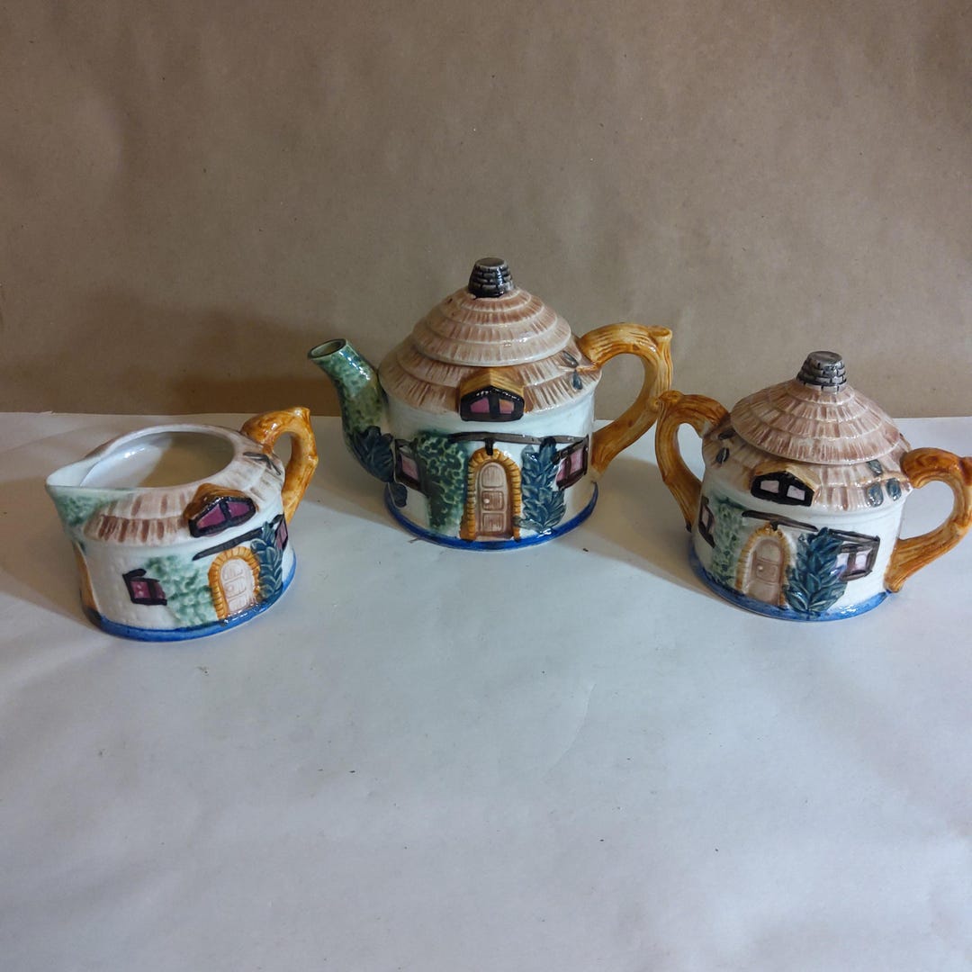 Vintage Occupied Japan Cottage Tea Set - Etsy