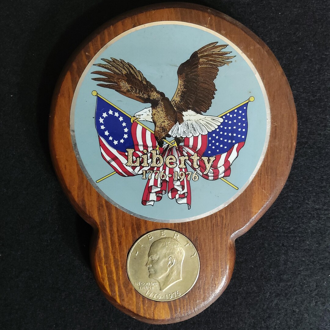 Bicentennial Plaque With Eisenhower Dollar - Etsy