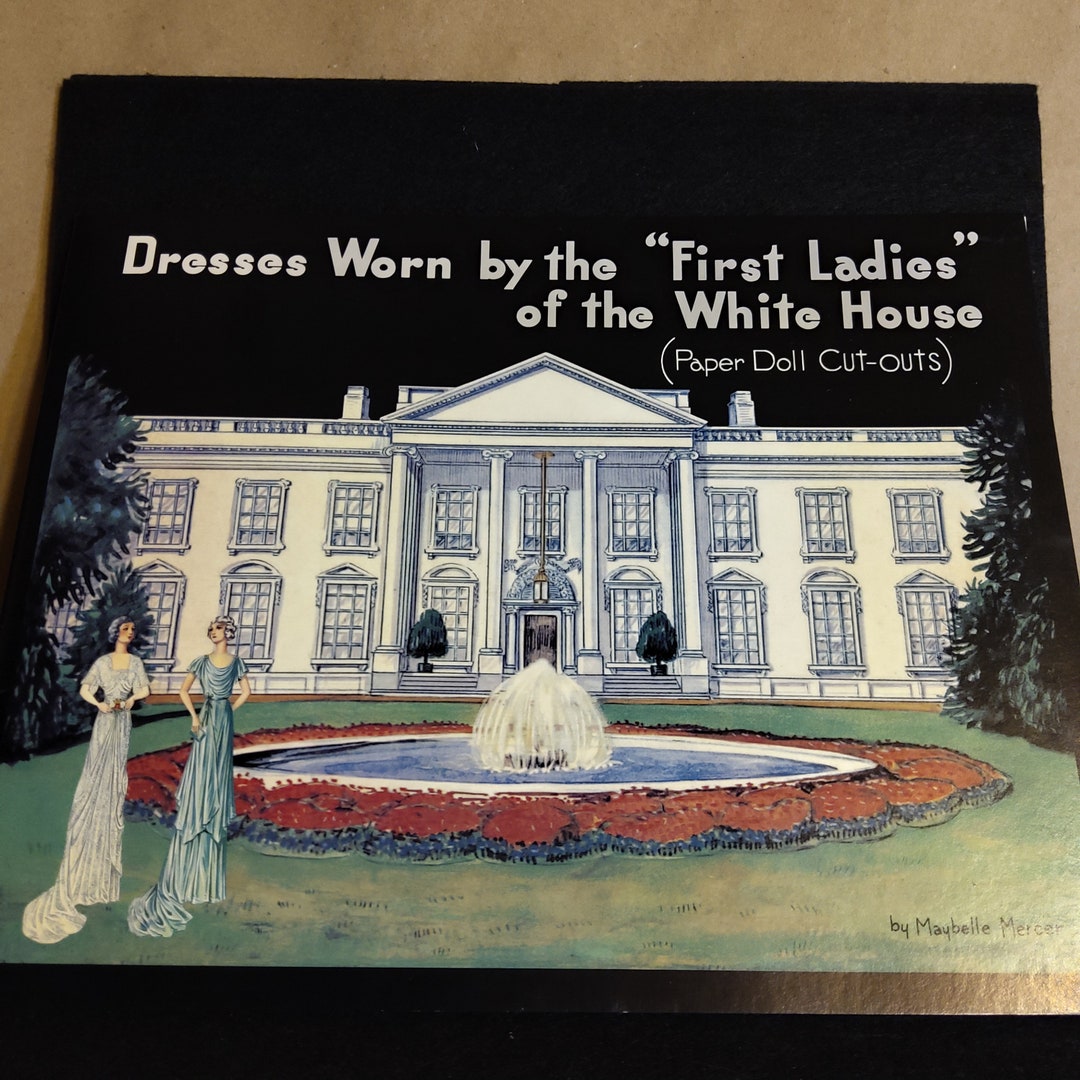 Dresses Worn by First Ladies, Paper Doll Cut Outs, 1996 - Etsy