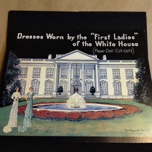 Dresses Worn by First Ladies, Paper Doll Cut Outs, 1996 - Etsy