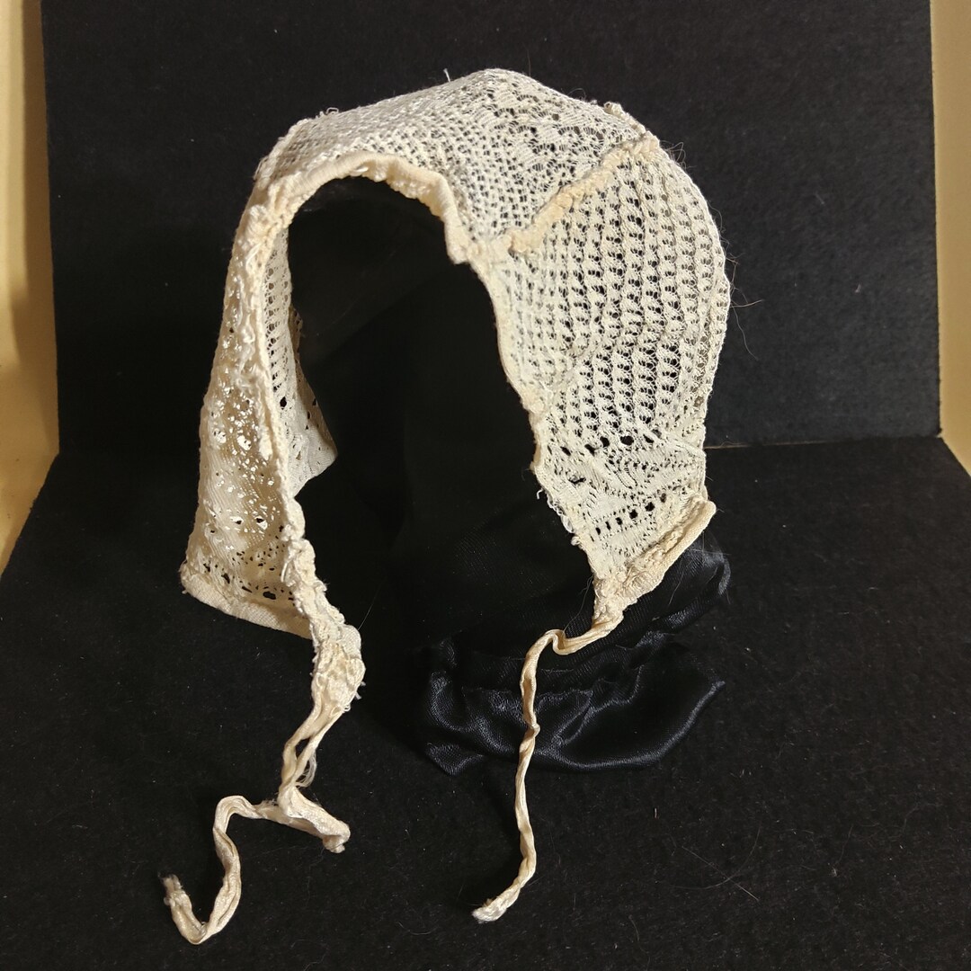 Antique 1860s Lace Baby Bonnet - Etsy