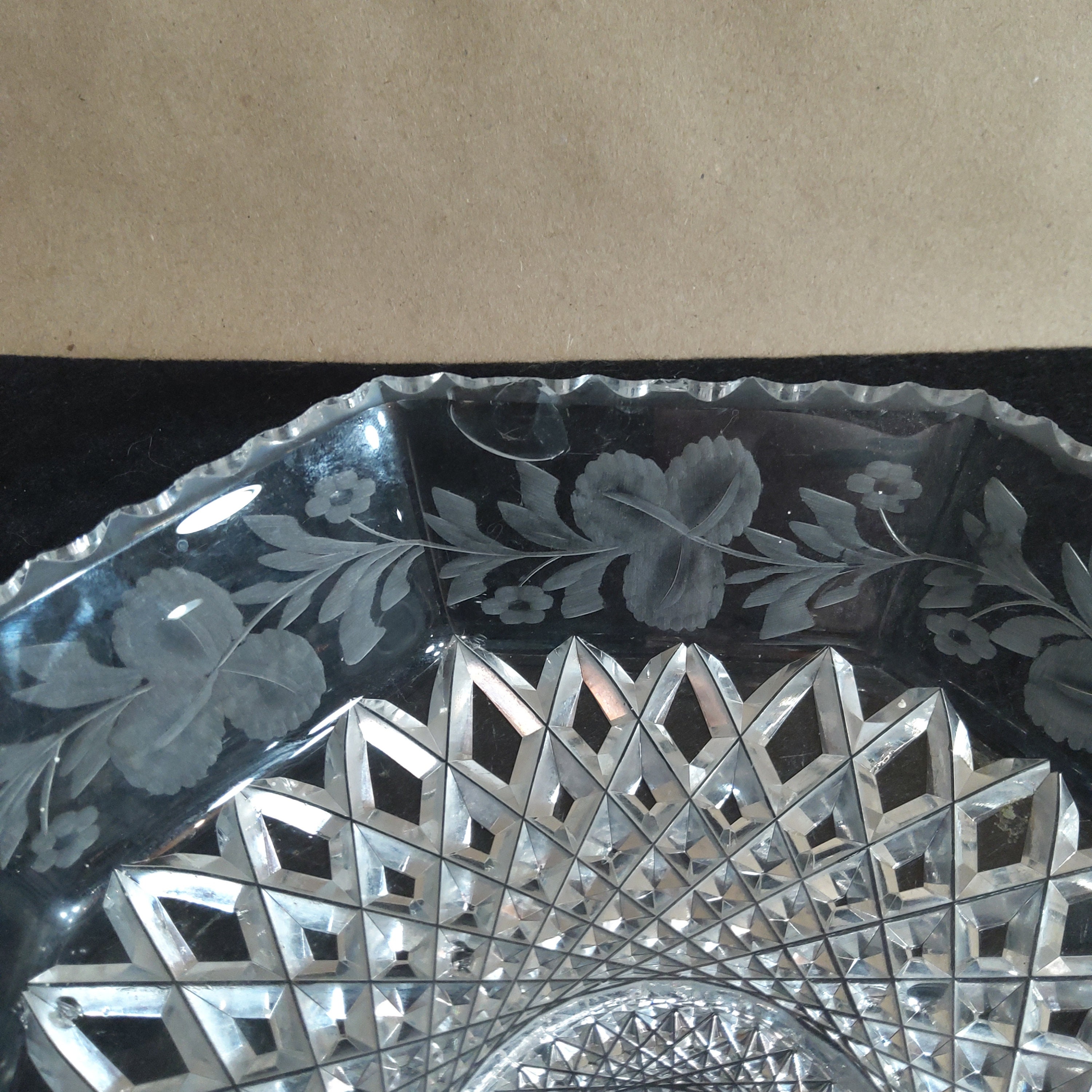 ABP, American Brilliant Period Cut Glass Crystal Bowl, a Couple of ...