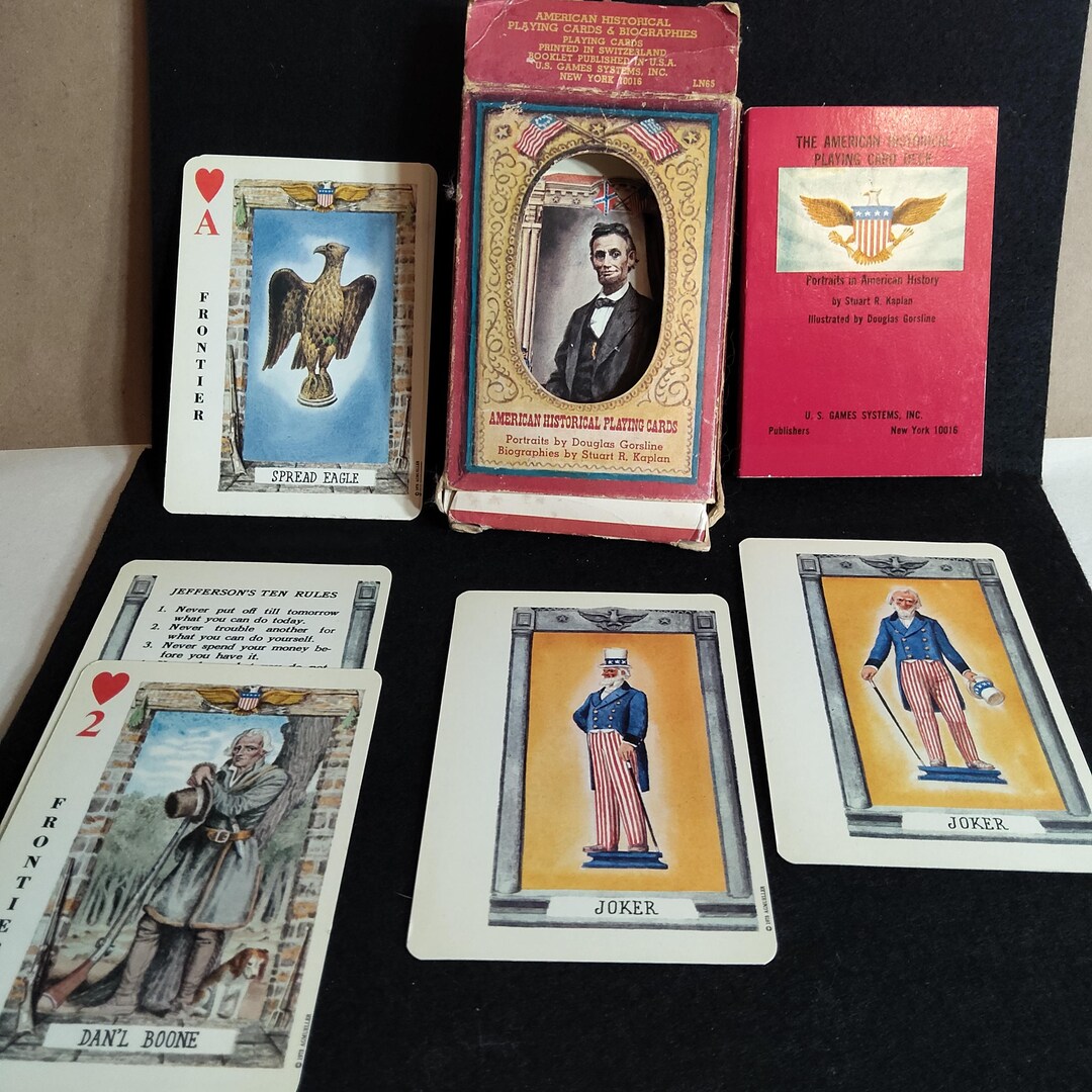 American Historical Playing Cards - Etsy