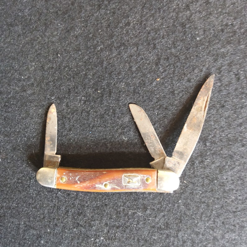 Vintage Anvil 3-blade Pocket Knife - Etsy