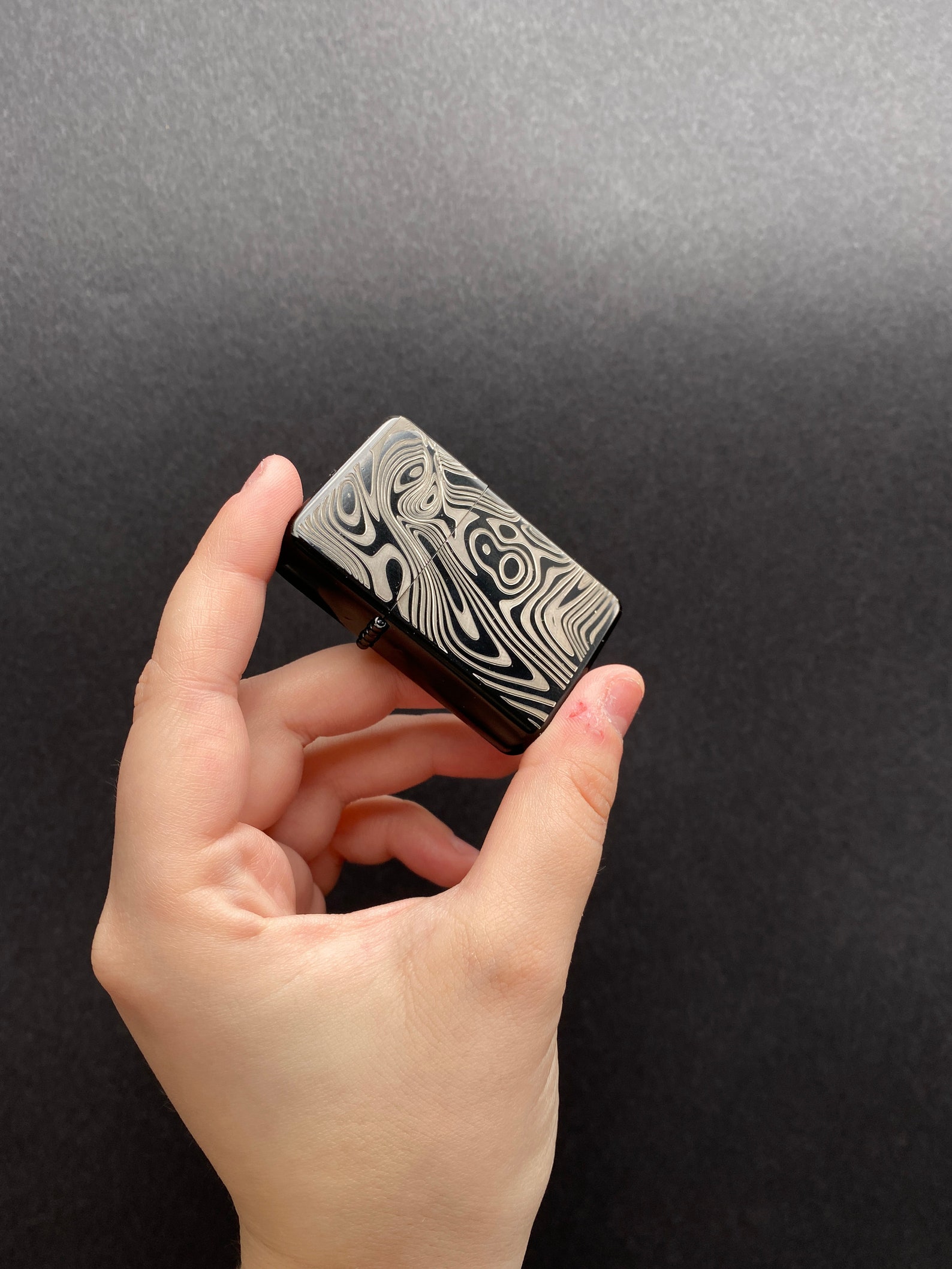 Hypnotic Spiral Lighter Engraved Lighter Refillable Metal - Etsy