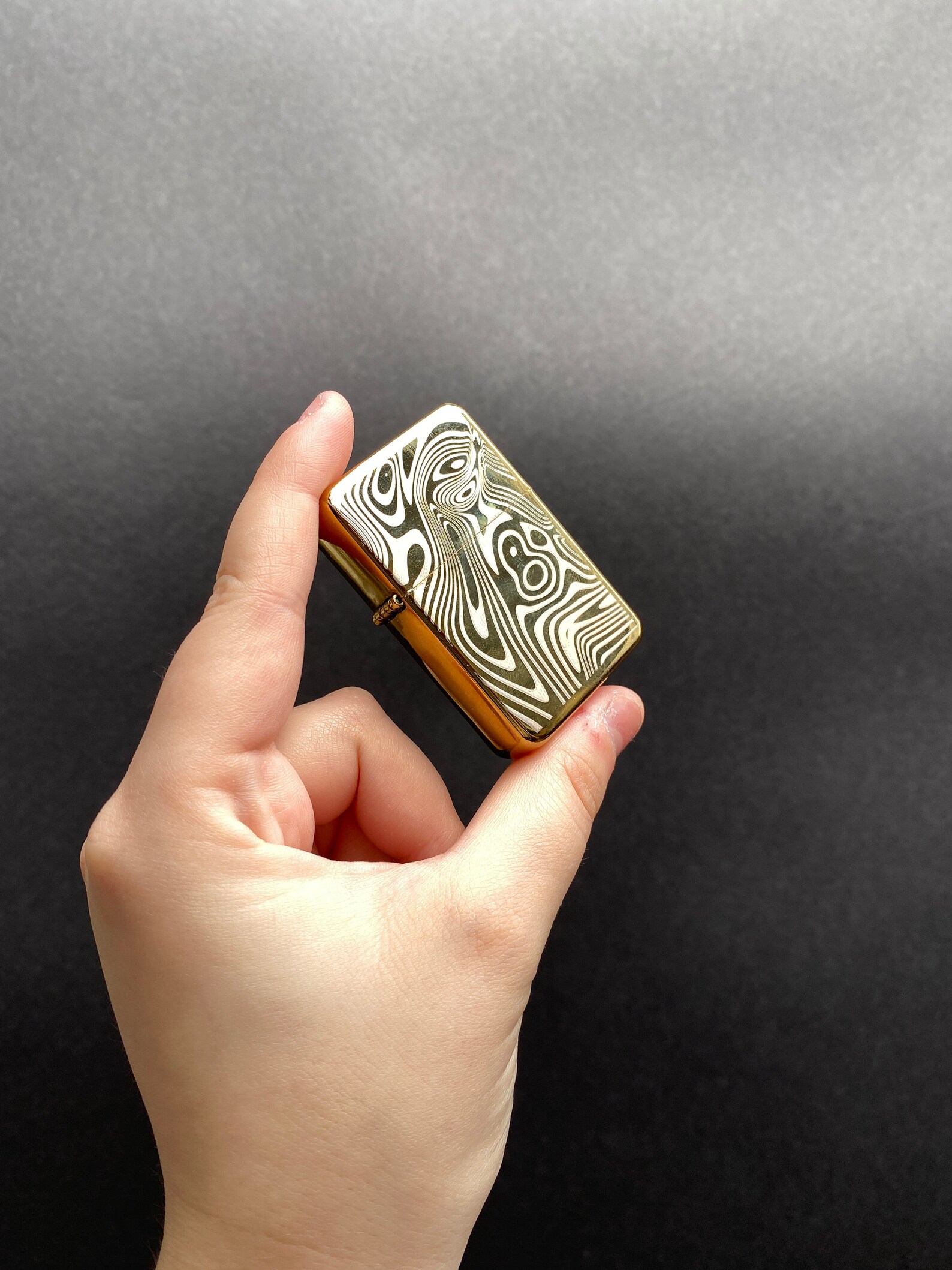 Hypnotic Spiral Lighter Engraved Lighter Refillable Metal - Etsy