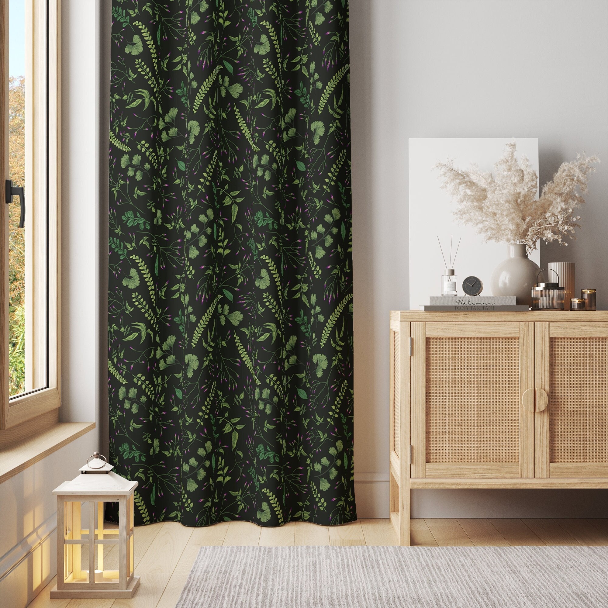 Dark Green Curtains