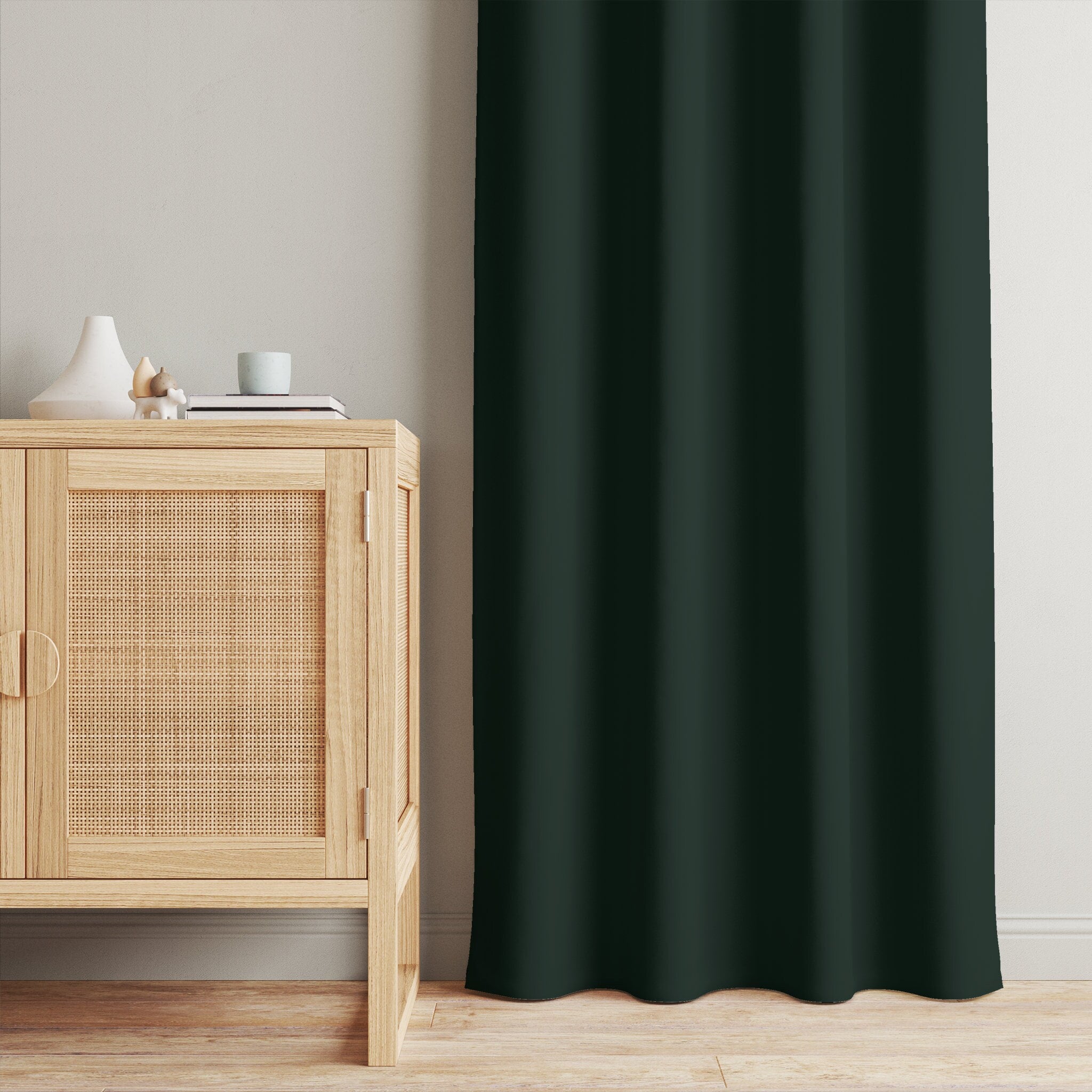 Dark Green Window Curtain Styles