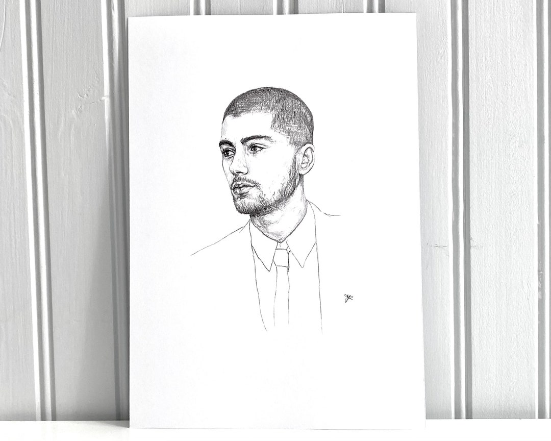Zayn Portrait A5 Art Print - Etsy