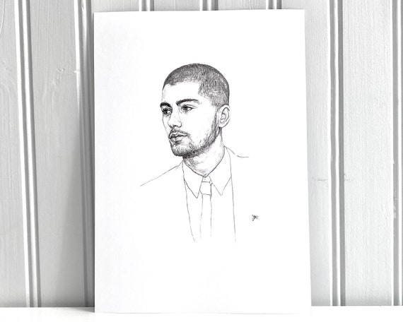 Zayn Portrait A5 Art Print | Etsy