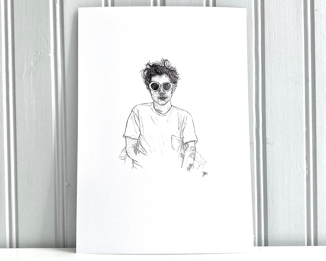 Harry Clout Glasses A5 Art Print - Etsy
