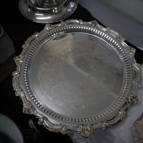 Heavy Silver Tray - Etsy