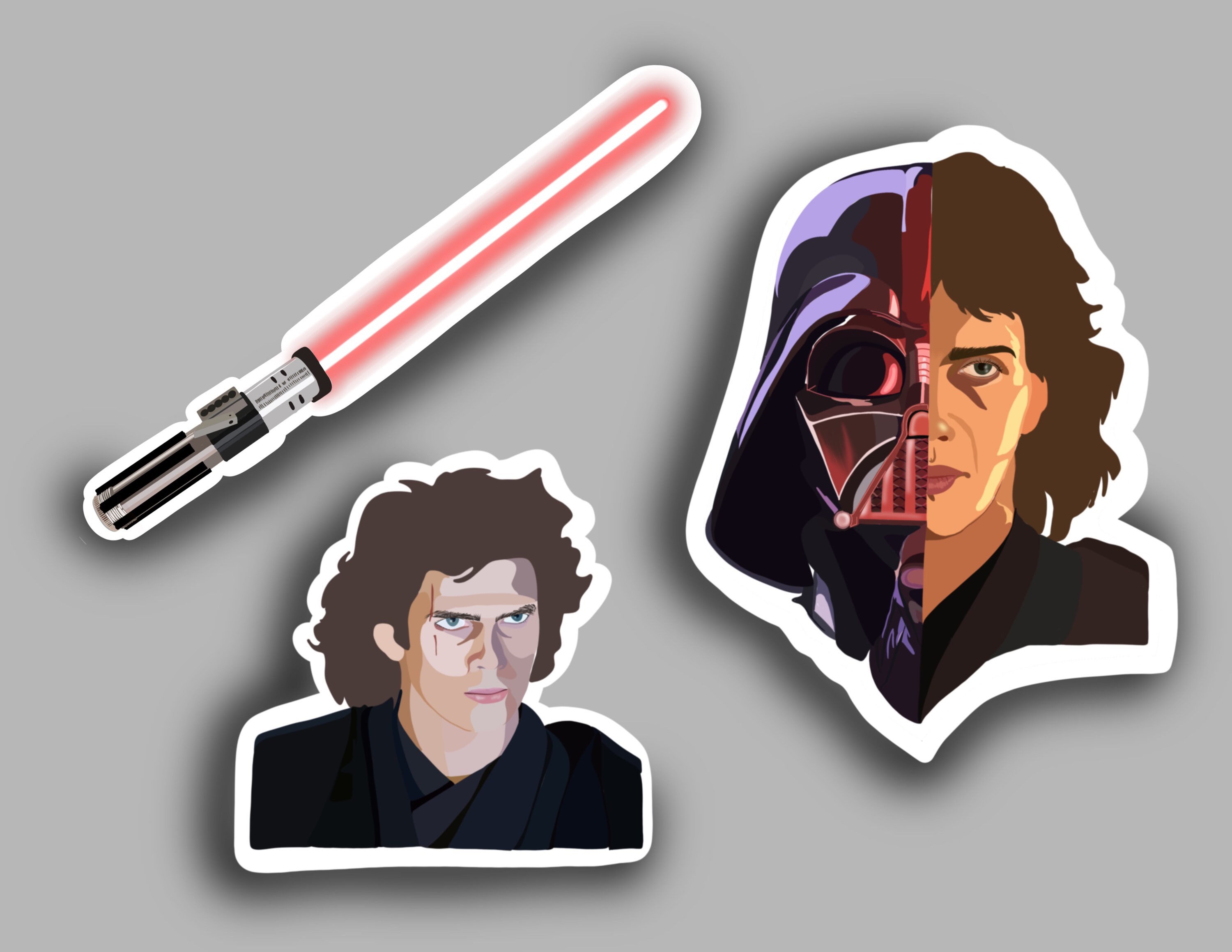 Stickers Paper & Party Supplies Kylo Ren Anakin Skywalker Jedi ...