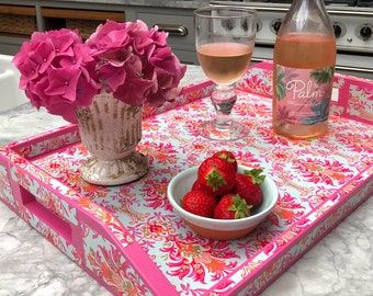 Hot Pink Breakfast Tray - Etsy