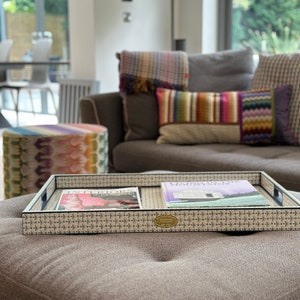 Chelsea Textiles Cupid. Navy Wood Folding Tray on Legs, Side Table ...