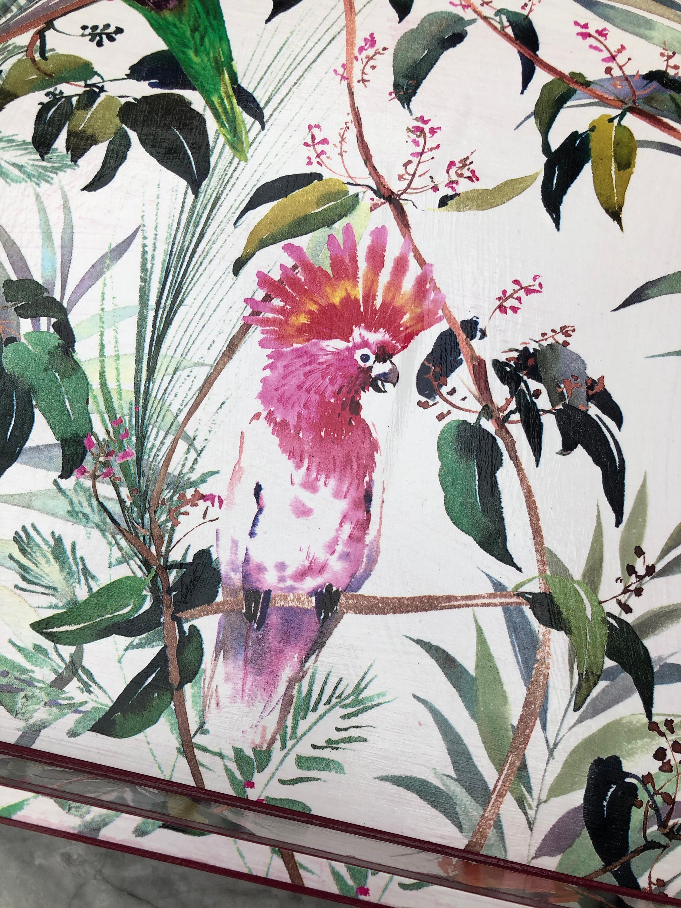 Nairobi Tray. Tropical Birds of Paradise Hand Painted. Tray - Etsy UK