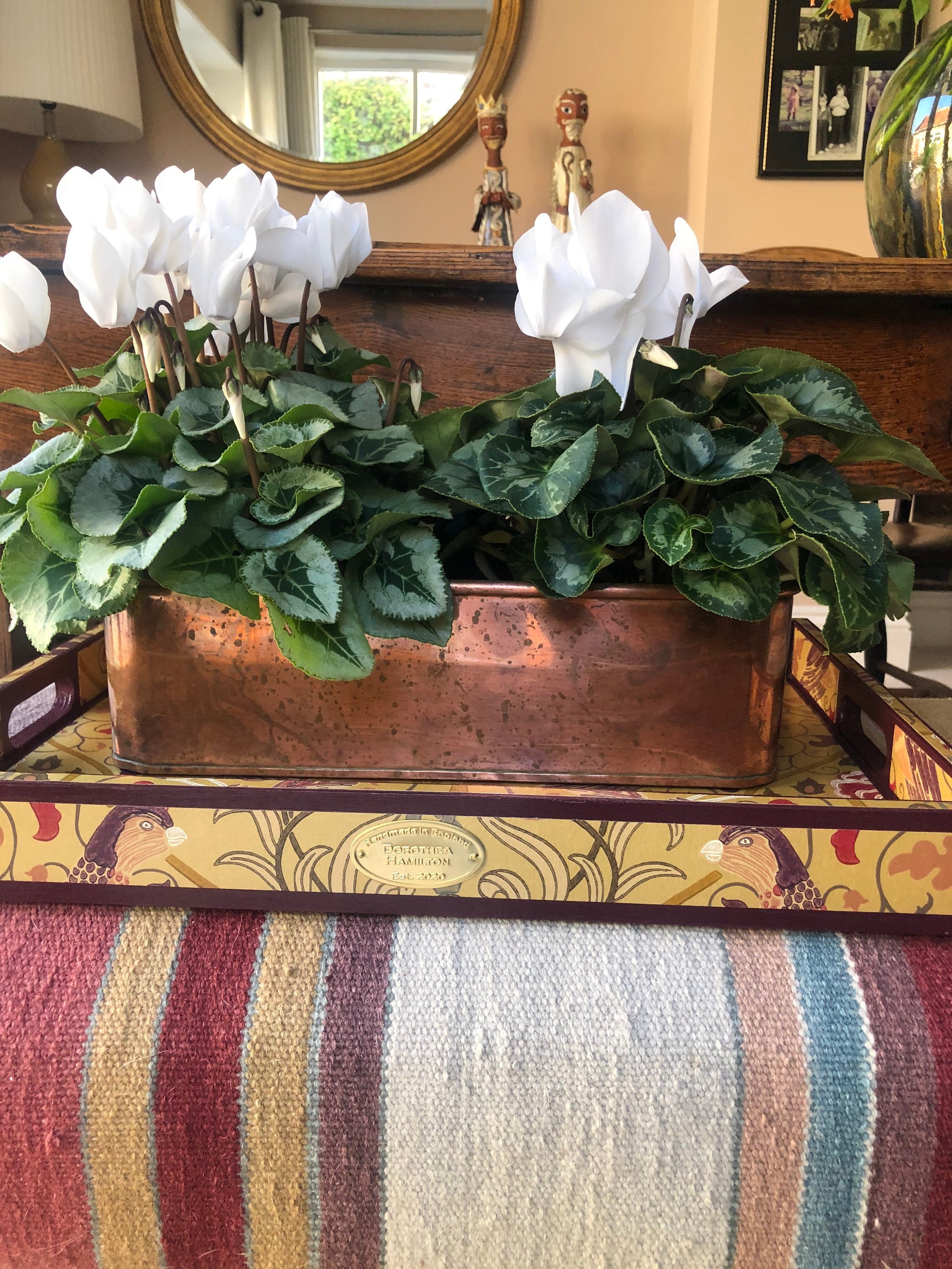 Saffron Seasons by May - William Morris Brinjal Tray. Tropical Birds ...