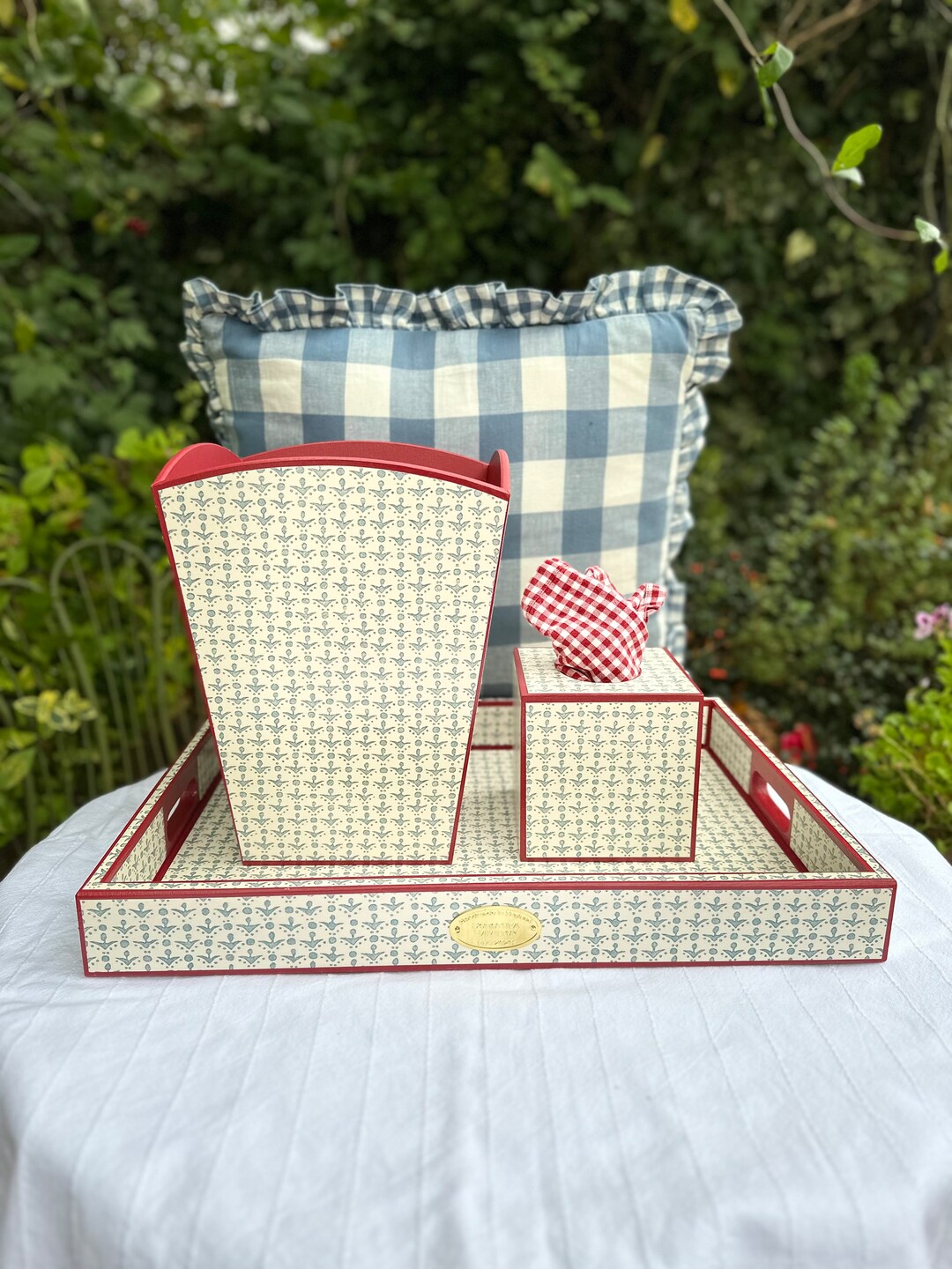 Tray Tablet Chelsea Textiles Cupid Ottoman Hassock Tray. Breakfast Tray ...