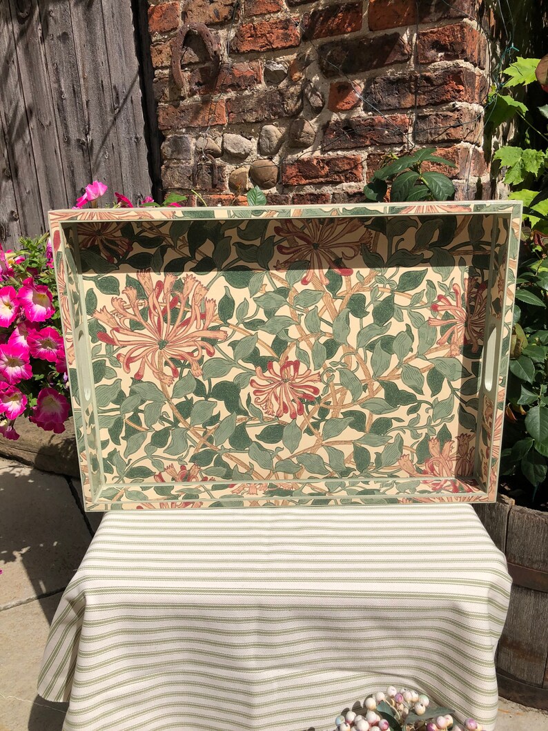 Honeysuckle Morris & Co Tray. Large Tray. Breakfast Tray. - Etsy