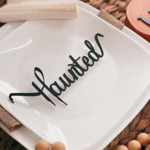 Halloween Place Cards | Fall Place Setting | Set of 4 | Halloween Table ...