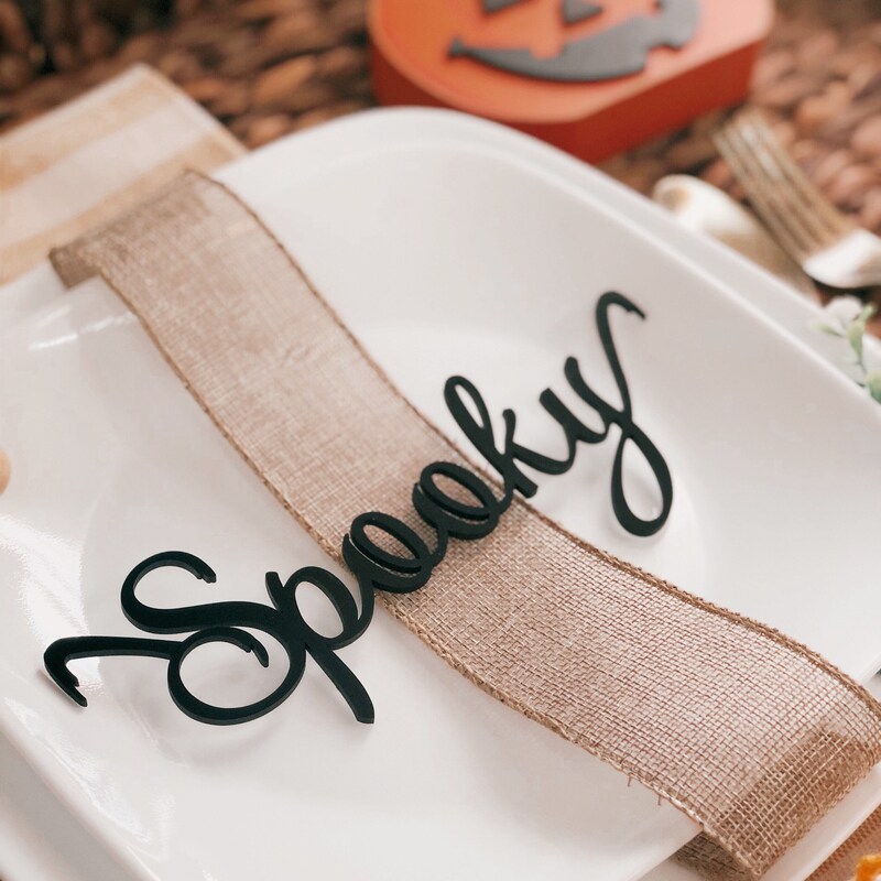 Halloween Place Card - Etsy