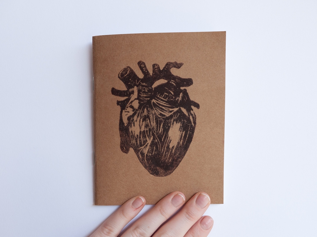 Anatomical Heart Notebook - Etsy