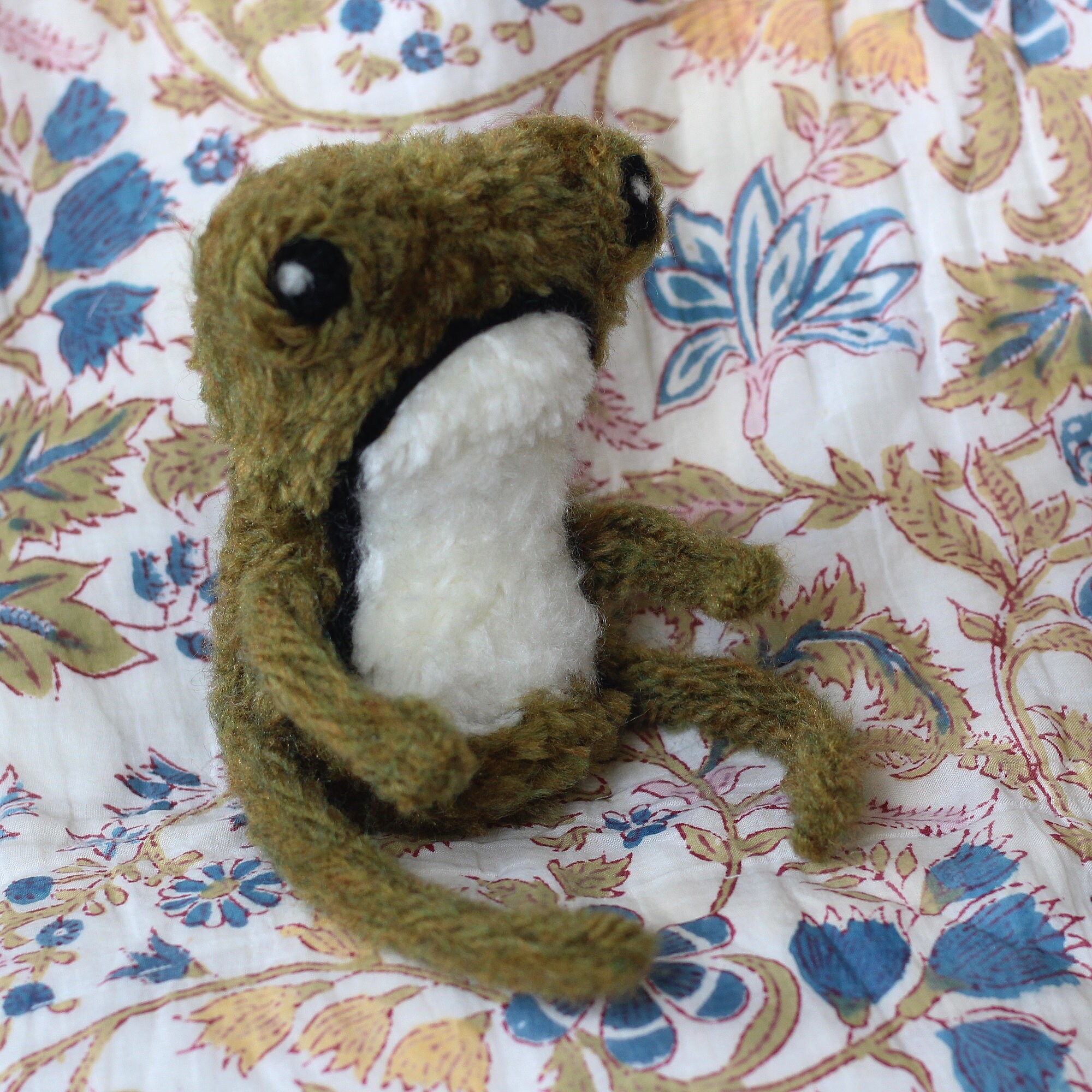 BABY - Sad Frog Pom Pom Teddy Plush - Etsy